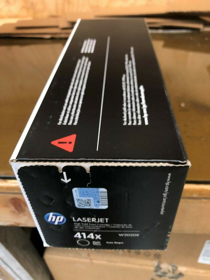 HP 414X W2020X BLACK Cartridge Brand New 414X W2020X Sealed GENUINE HP ...