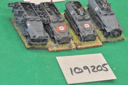 15mm WW2 / german - 4 half tracks - vehicles (109205) | eBay UK