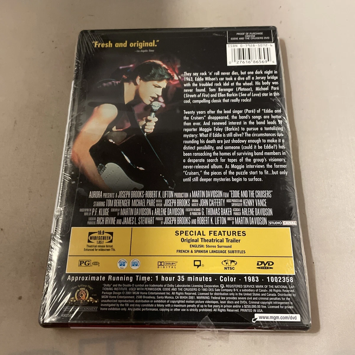 Eddie And The Cruisers Dvd