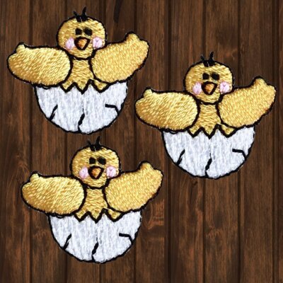 Baby Chick Embroidered Patch — 3-Pack — Iron On | eBay