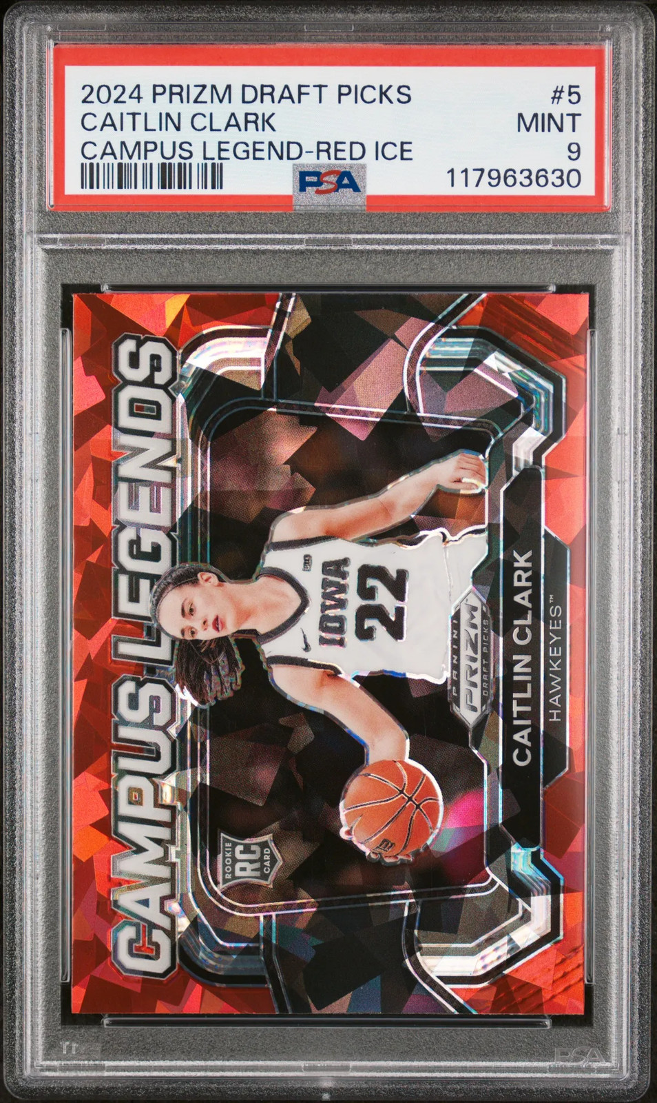 Caitlin Clark Prizm 1-1 Sets Record Price for Any Women's Sports Card