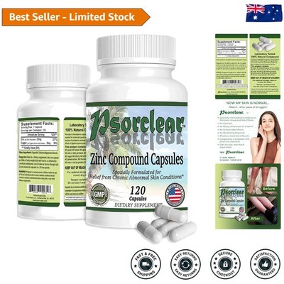 Proven Psoriasis & Eczema Relief Capsules | 120 Count, All-Natural ...