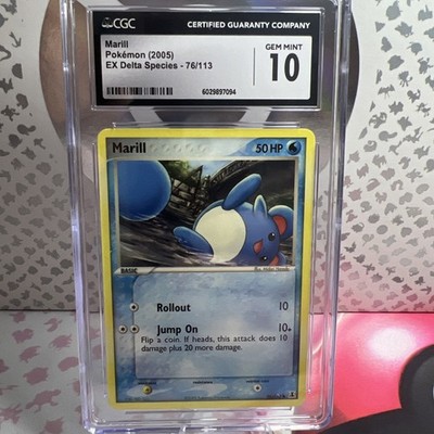 Marill – 2005 Pokémon EX Delta Species #76/113 | CGC 10 Gem Mint | eBay