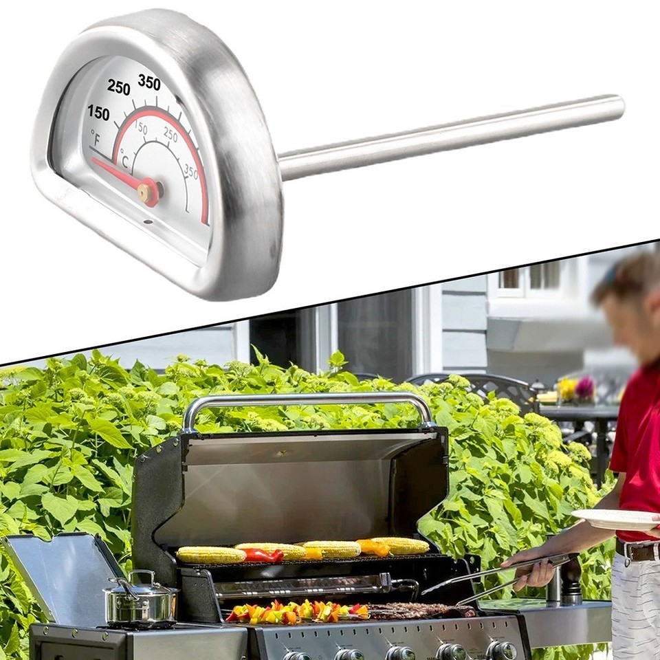 BBQ Oven Thermometer Stainless Steel Thermometer Celsius And Fahrenheit ...