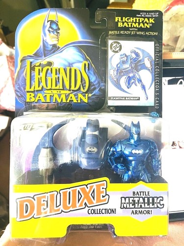 1995 Legends of Batman Deluxe Battle Metallic Armor Flightpak Jet Wing ...