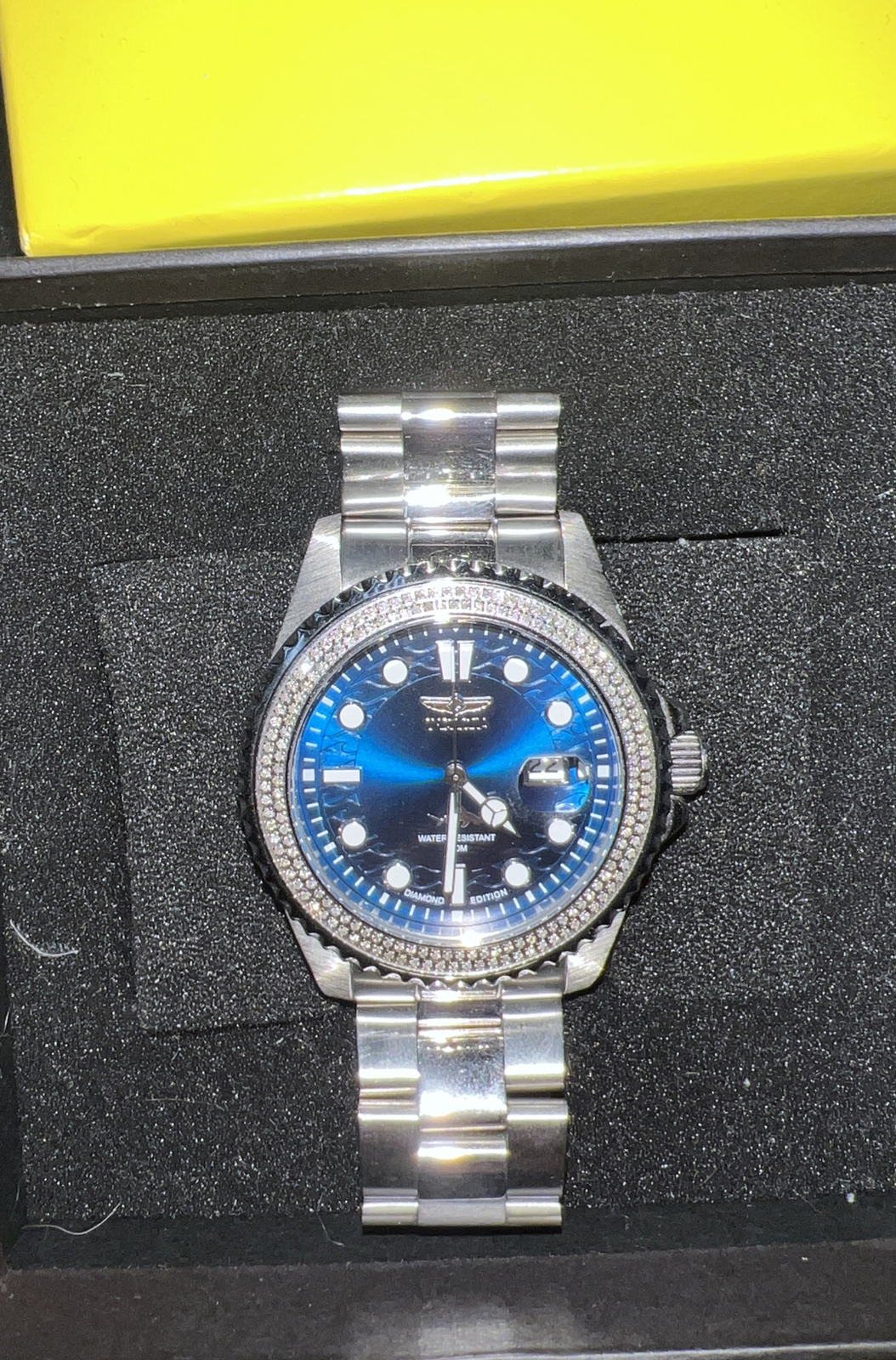 Invicta Pro Diver Diamond Edition .66ctw Mens Watch 43mm Case Stainless ...