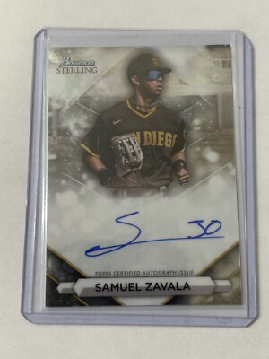 Samuel Zavala 2023 Bowmans Sterling Autograph Auto PA-SZ Padres | eBay