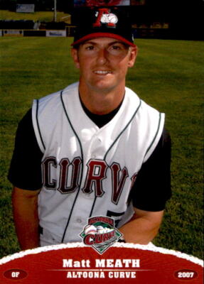 2007 Altoona Curve Grandstand #15 Matt Meath Boca Raton Florida FL ...