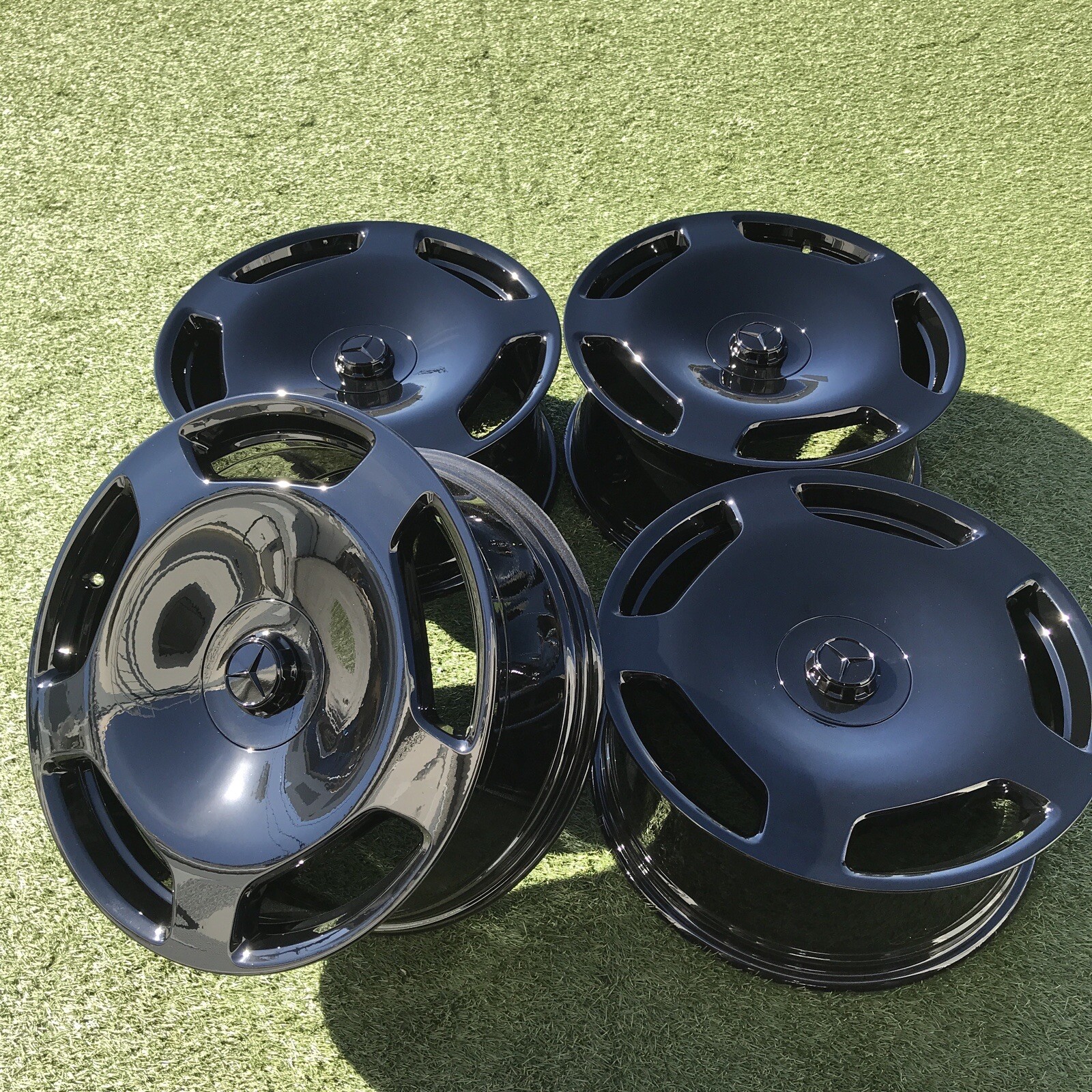 20 MERCEDES MAYBACH RIMS BLACK STOCK SET 4 S580 S600 S450 S560 OEM ...