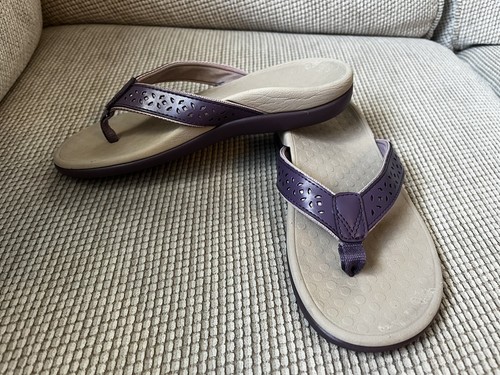 Women’s Purple Vionic Toe Post Flip Flop Sandals Size 6 | eBay