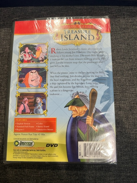 Classic Fables Treasure Island DVD Animated 2006 NEW SEALED (D31) | eBay