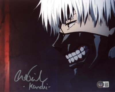 AUSTIN TINDLE SIGNED 8x10 PHOTO KEN KANEKI VOICE TOKYO GHOUL ANIME ...