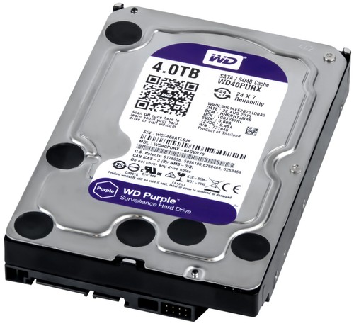 Hard Drive WD Purple WD40PURX 4TB 5.4K 64MB SATA III 3.5'' | eBay