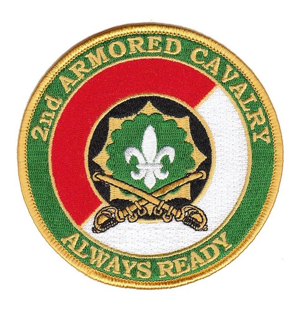 2nd Armored Cavalry Patch with Sabres 4" Patch | eBay