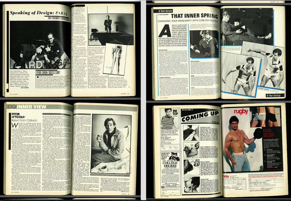 GQ-APRIL 1981- FRESH!- THOM FLEMING-MICHAEL IVES- MEMPHIS STYLE ART ...