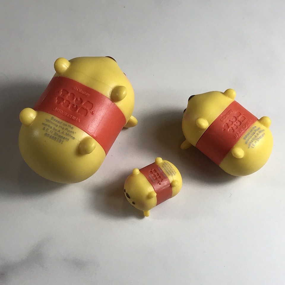 DISNEY TSUM TSUM STACK EM' WINNIE THE POOH VINYL FIGURINES COMPLETE SET ...