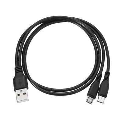 Multi USB A to 2 Micro USB 2 in 1 Splitter 20 Inch, Black | eBay Australia