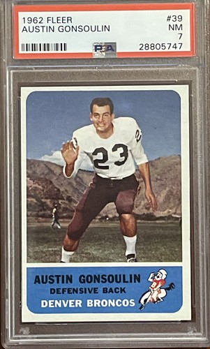 1962 Fleer - Goose Gonsoulin #39 for sale online | eBay