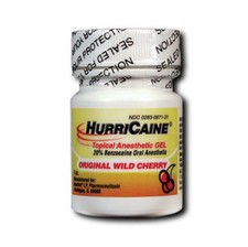 Hurricaine Topical Oral Anesthetic GEL 1oz Wild Cherry Hurricane for ...