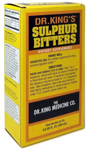 DR.KING'S Sulphur Bitters * Amargo Dietary supplement bittas | eBay