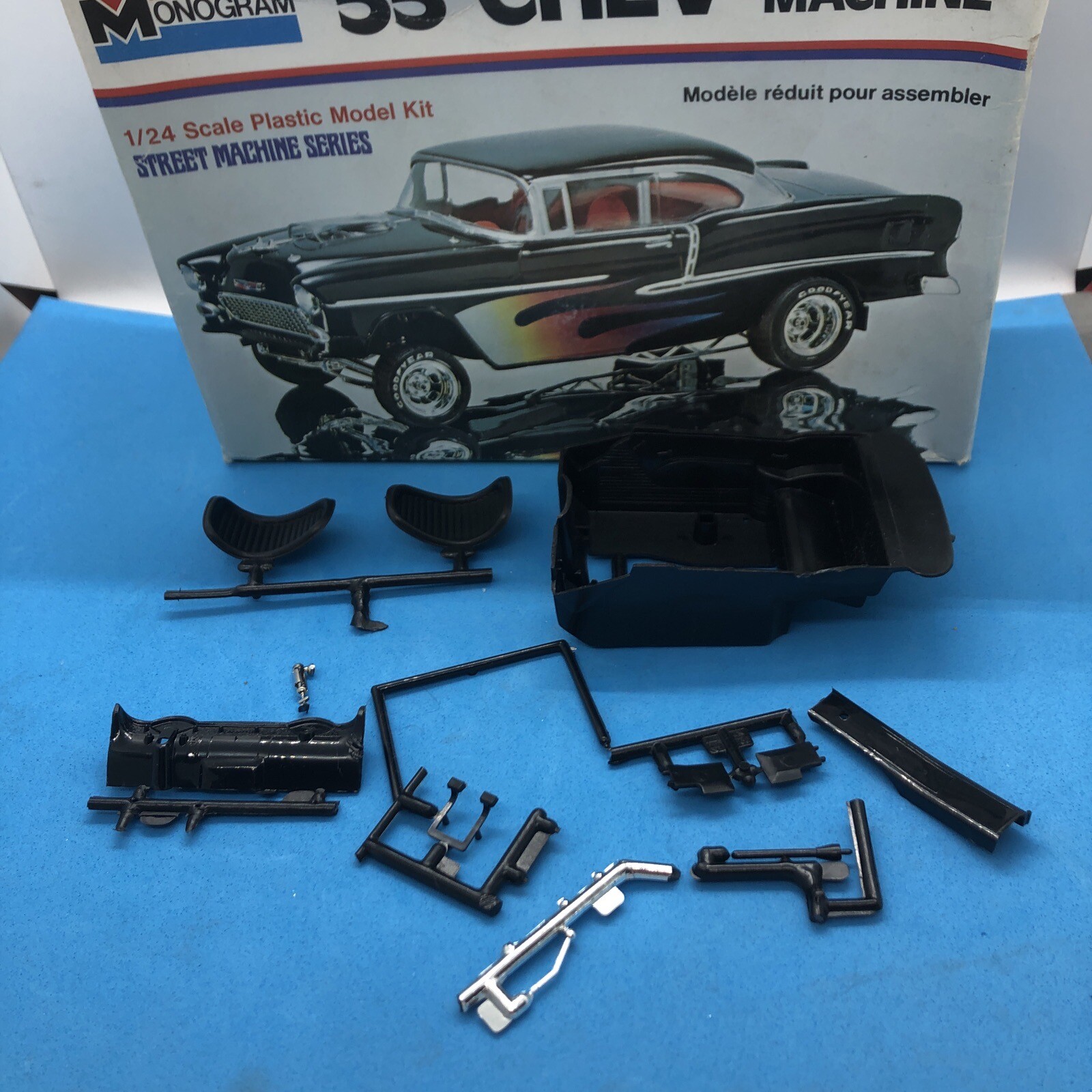 Monogram 1:24 55 Chevy Street Machine Like BadMan ? INTERIOR LBR Model ...