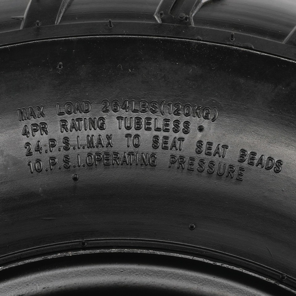 2pc 23x7-10 23x7x10 Tire Rim Wheel 4 Lug Wheels Assembly Golf Go kart ...