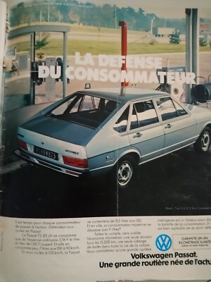 Publicité Vintage Advertising VOLKSWAGEN PASSAT 1976 (Avril 1976) PUB ...