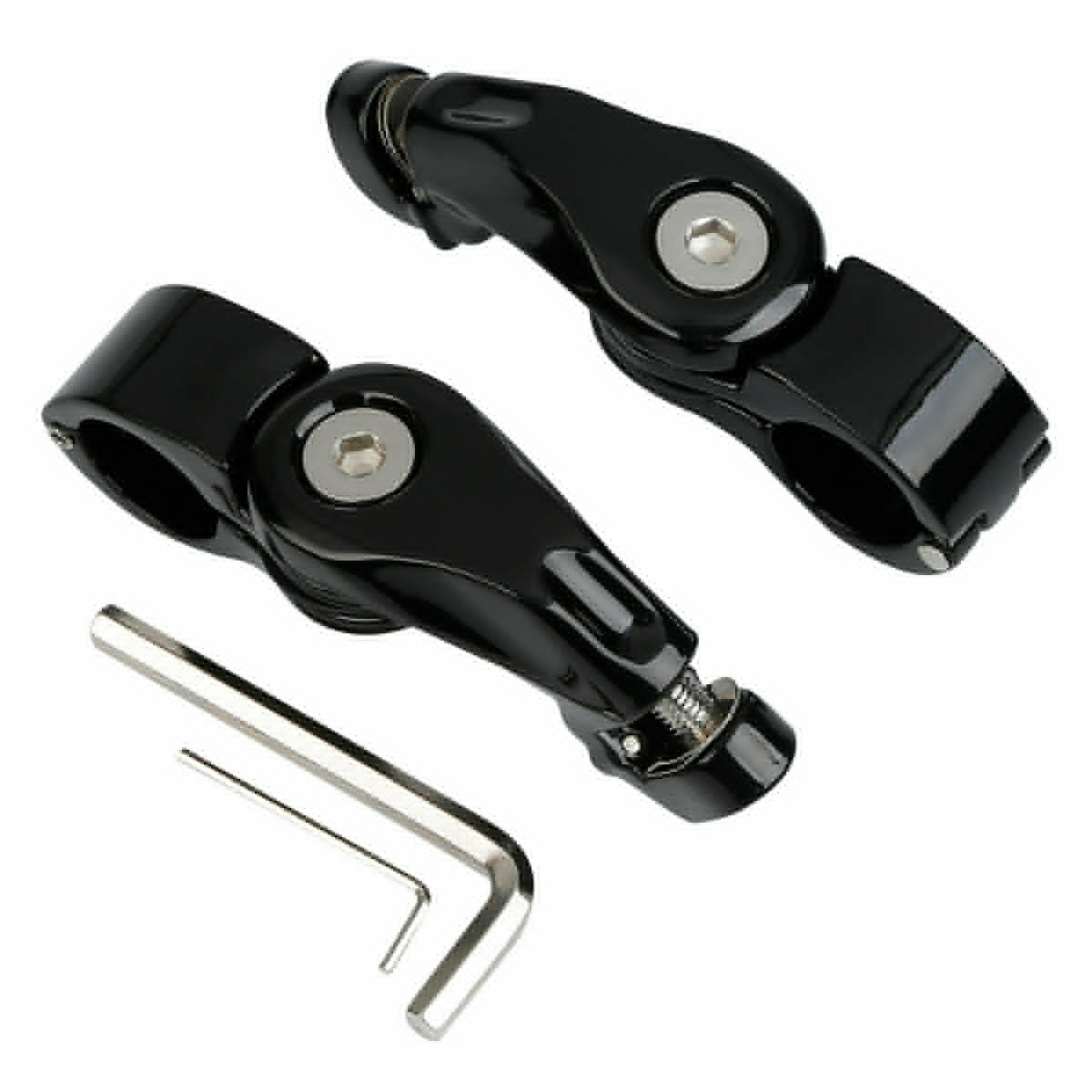 Set Highway Foot Pegs Pedals Crash Bar Clamps For Suzuki Boulevard C50 ...