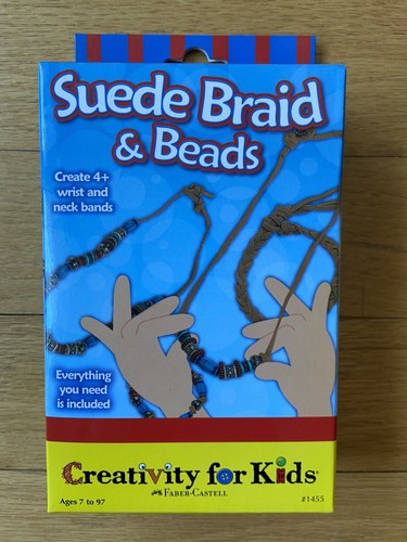 Creativity for Kids Suede Braid & Beads Jewelry Craft Kit Faber-Castell ...
