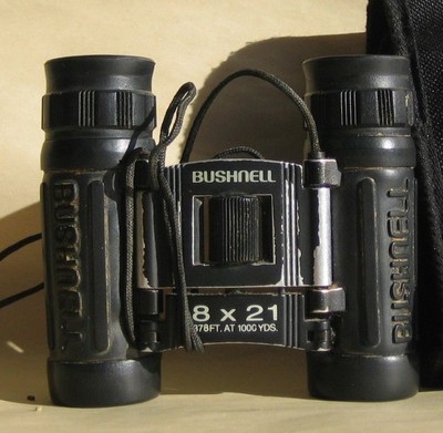 VTG Bushnell 8x21 132514 Powerview Binocular w/black case says 378 Ft ...