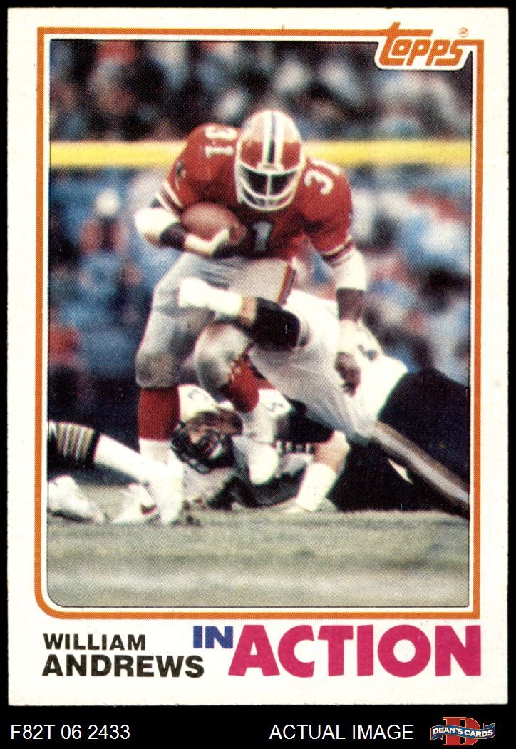 1982 Topps #273 William Andrews In Action Falcons Auburn 7.5 - NM+ | eBay