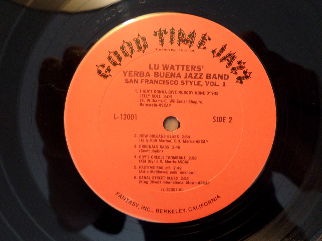 GOOD TIME JAZZ LP REISSUE/LU WATTERS/YERBA BUENA JAZZ BAND/ SAN ...