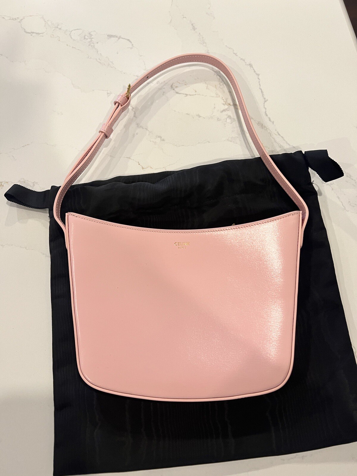 Celine Croque Bag In Shiny Calfskin Pink | eBay