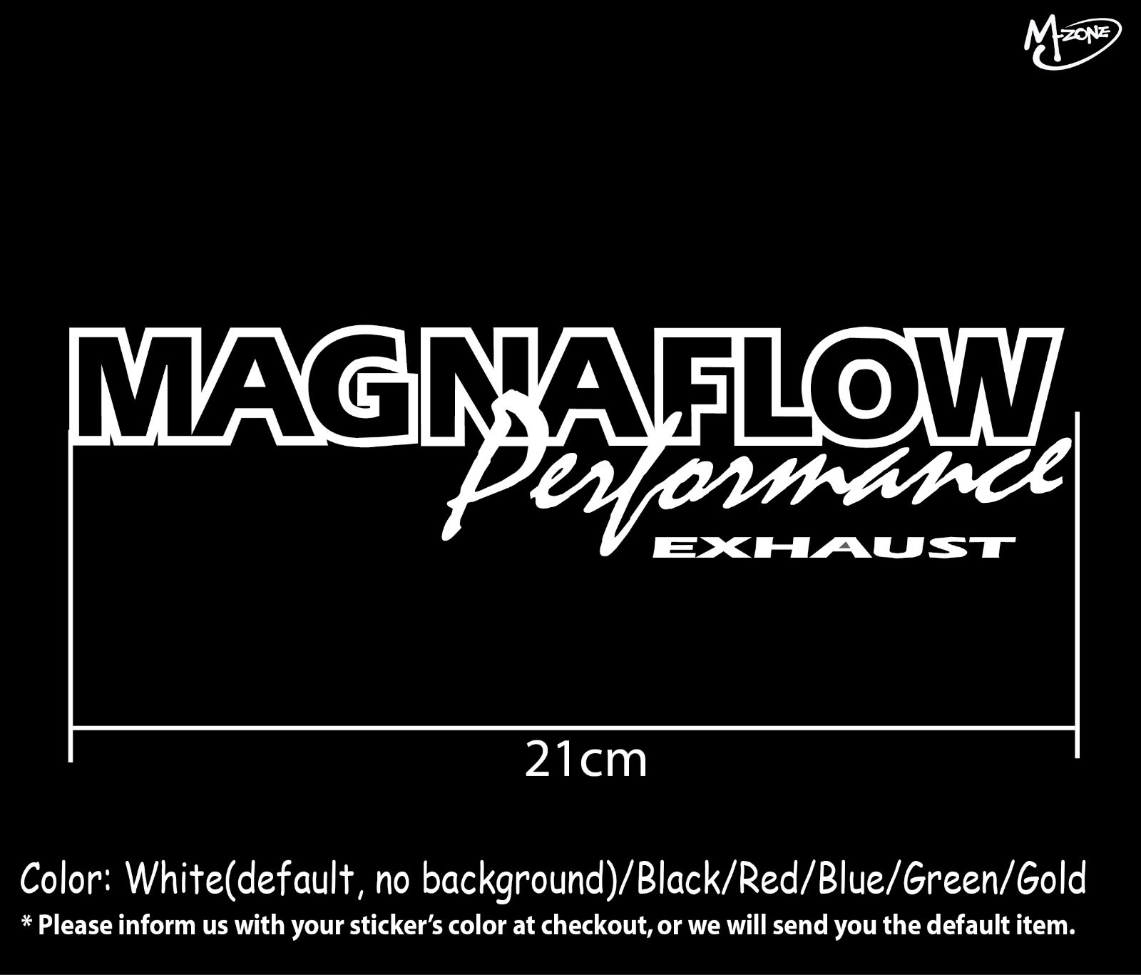 Magnaflow Stickers Reflective Car Parts Logo Decals Business Signs Best ...