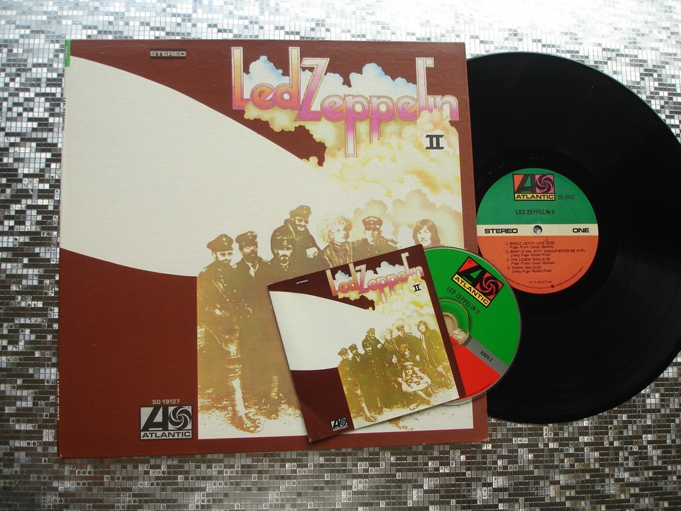 Led Zeppelin ~ Led Zeppelin II ~ Vintage LP w/ Bonus CD Atlantic ‎SD ...