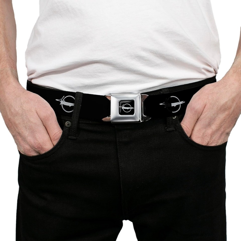 Barracuda Emblem Full Color Black/Silver Seatbelt Belt - Barracuda ...