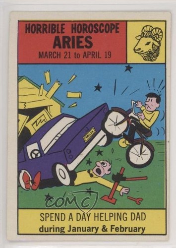 1972 Philadelphia Horrible Horoscope Aries #7 0t5 | eBay