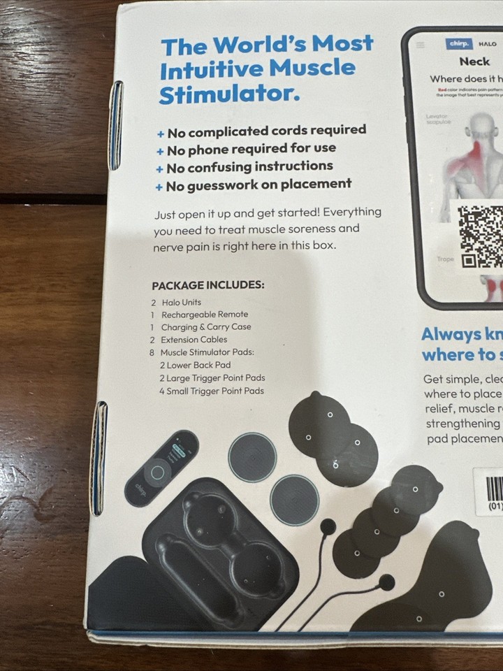 NEW SEALED Chirp HALO Wireless Muscle and Nerve Stimulator FDA Cleared ...