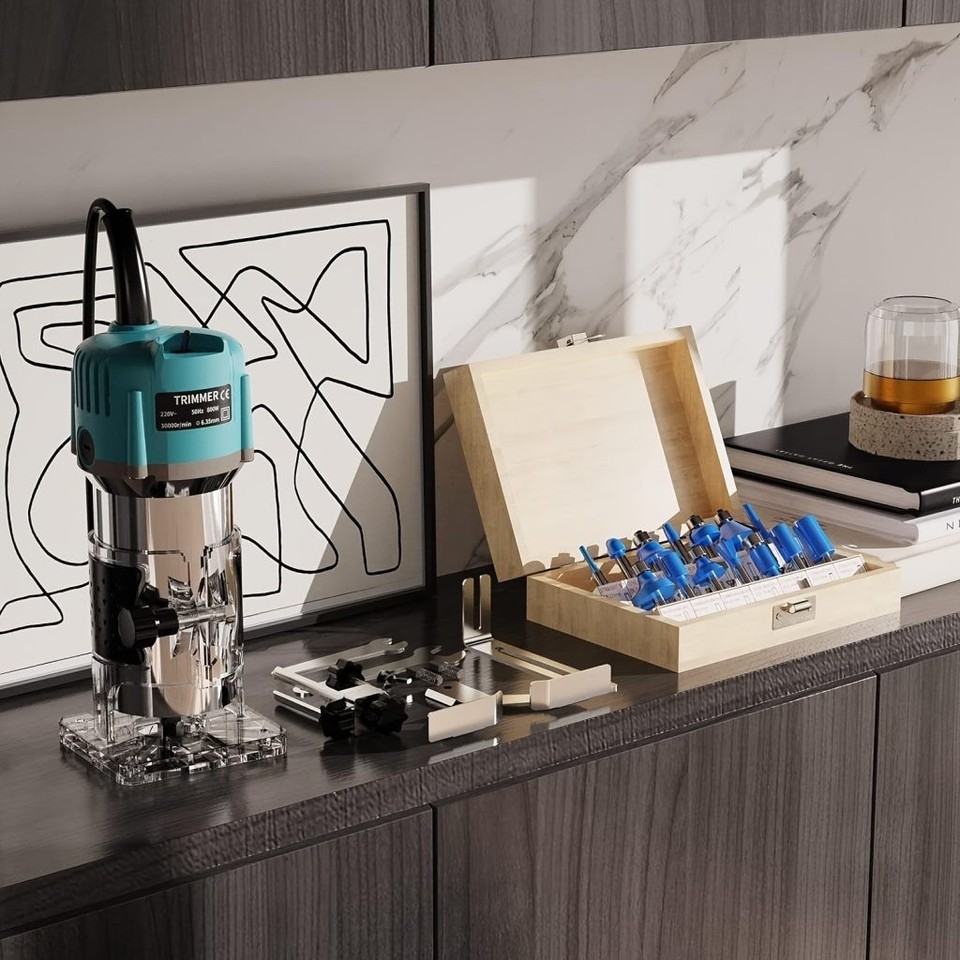 Wood Router, 800W Compact Router Tools For Woodworking, 3500 RPM | eBay