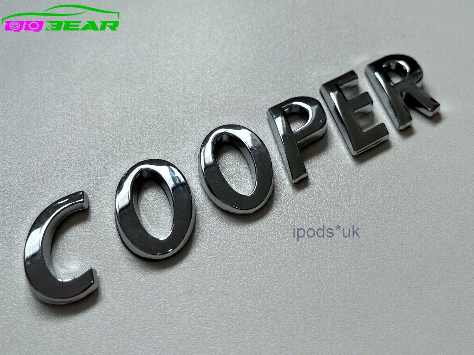 CHROME Für MINI COOPER REAR BOOT BADGE EMBLEM R52 R53 R55 R56 R57 R58 ...