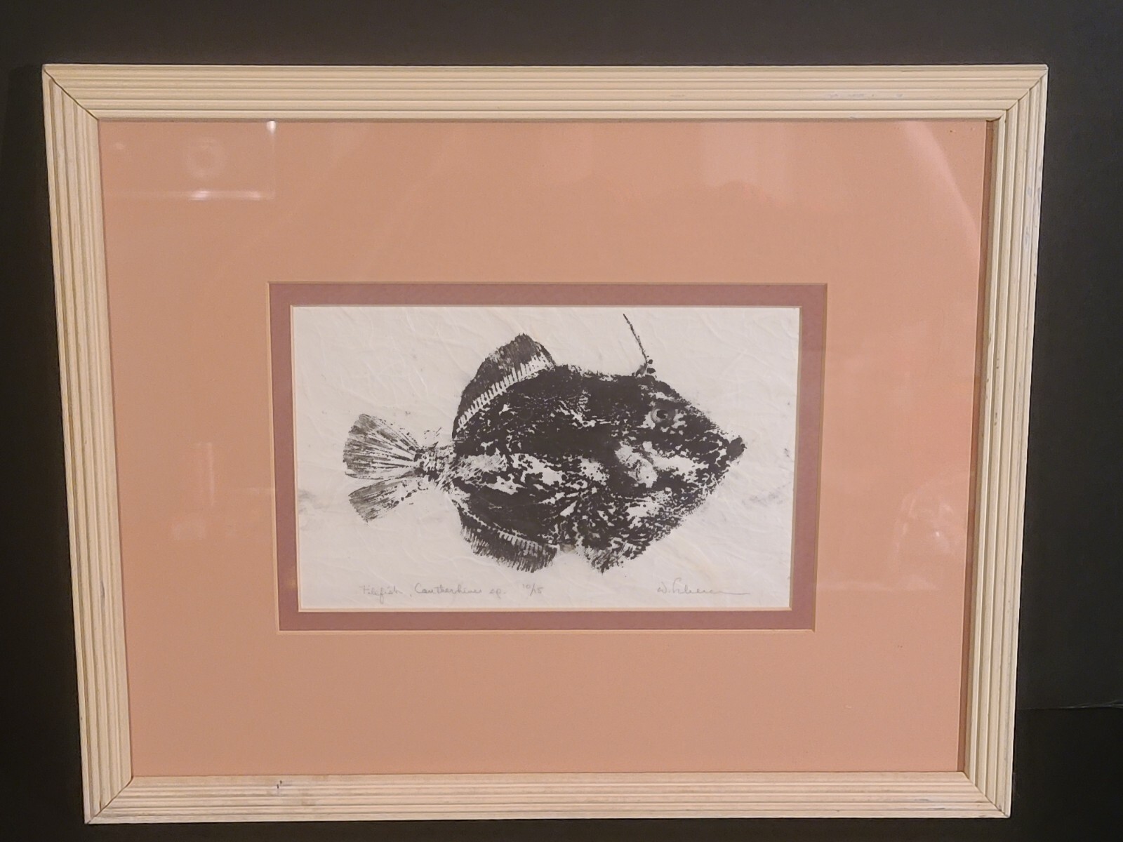 Japanese Gyotaku Fish Print Rubbing Framed & Signed 15" X 12" (A) | eBay