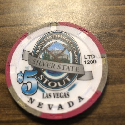 $5 Monte Carlo Stout obsolete las vegas nevada casino chip | eBay