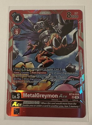 Digimon TCG BT14-014 Blast Ace MetalGreymon Ace | eBay