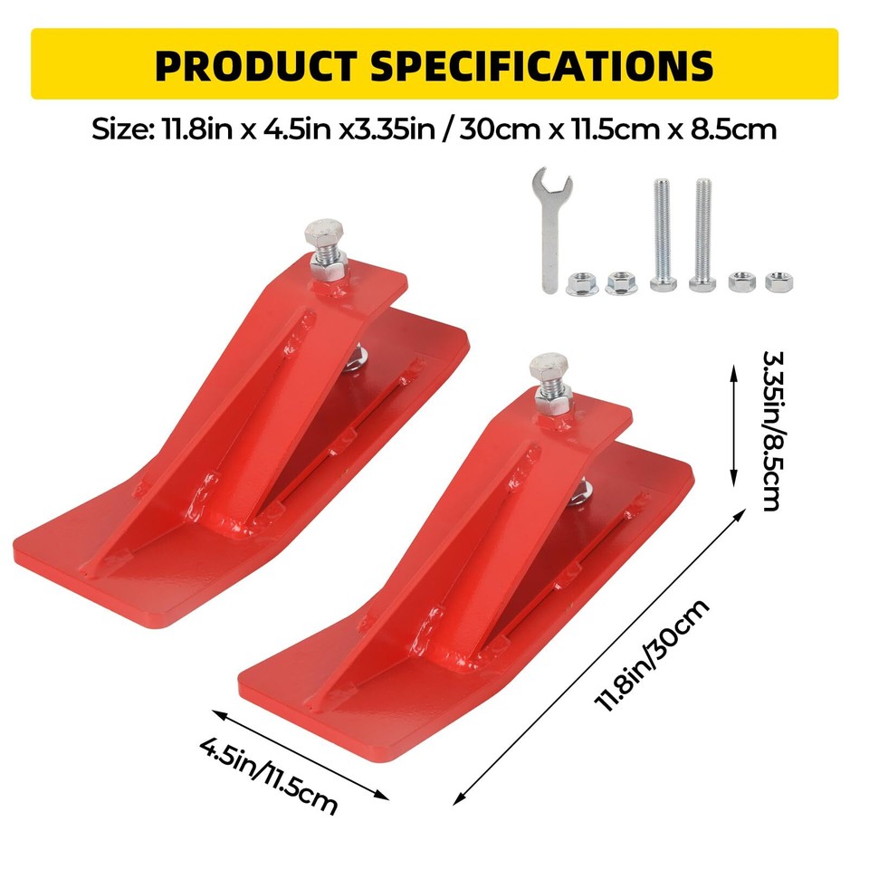 Pair Tractor Bucket Protector Tamer Ski Edge Protector Snow Leaves ...