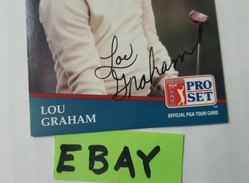 Autographed Lou Graham 1991 218 Golf Enthusiast PGA Tour Pro Set ...
