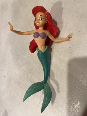 DISNEY THE LITTLE MERMAID ARIEL FIGURE POSEABLE GLITTER FIGURE WW | eBay
