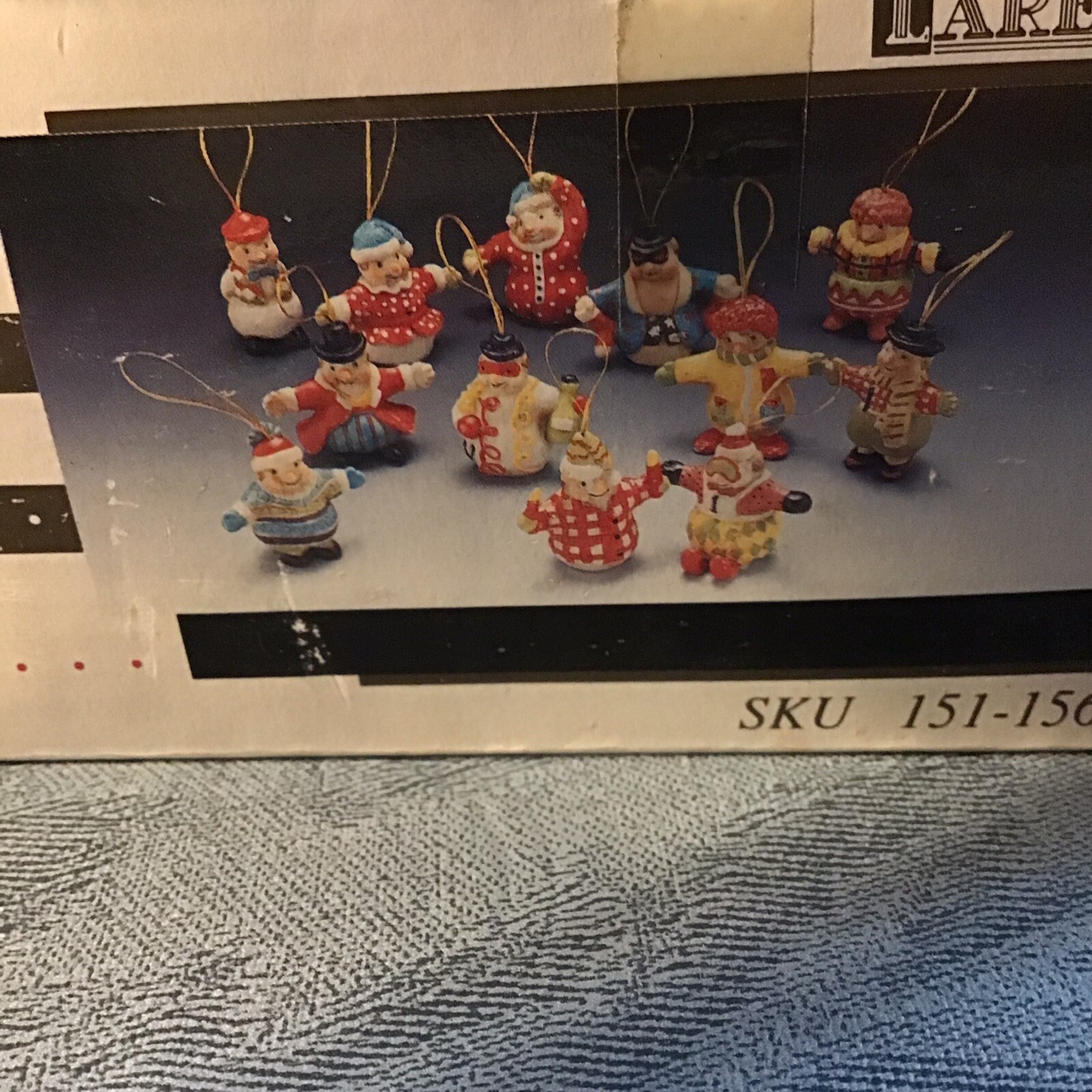 Collectible Hand Painted Fine Porcelain Snowmen Ornament Sets By ...