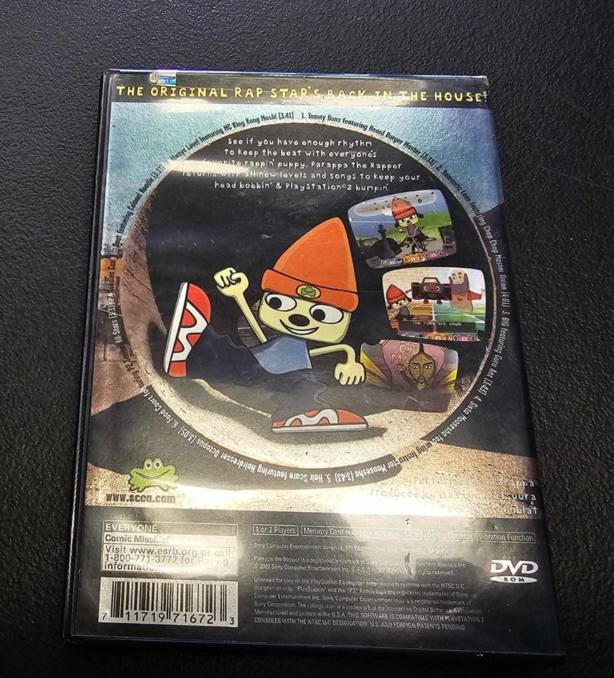 PaRappa the Rapper 2 (Sony PlayStation 2, 2002) PS2 Complete & Tested ...