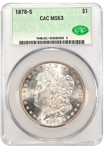 1878-S Morgan Dollar CACG MS-63 CAC - Eye Appeal! | eBay