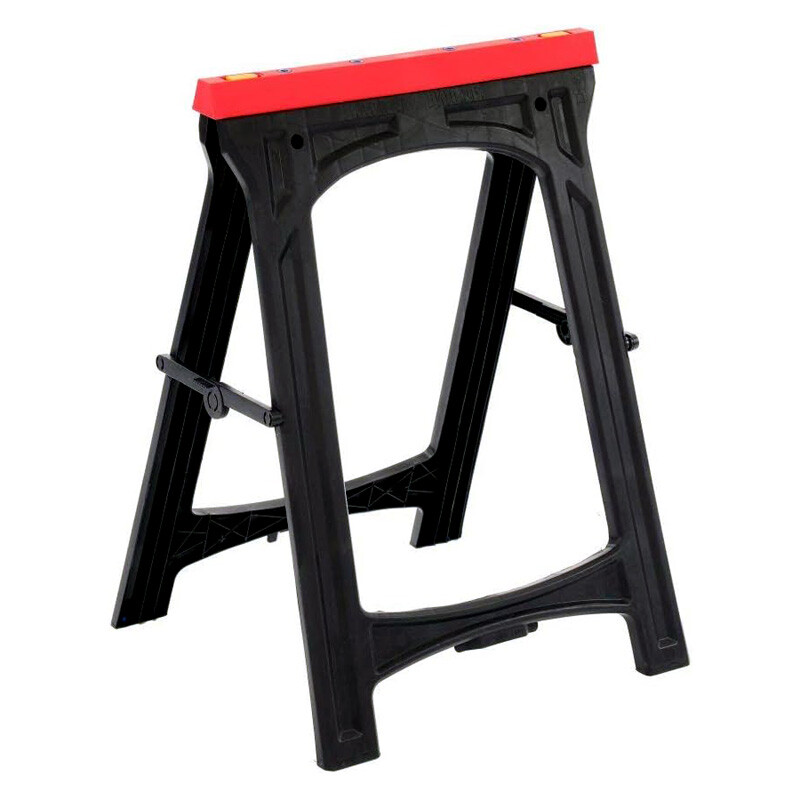 2 x Saw Horses Folding Lightweight Portable Plastic Trestles Max. Load ...
